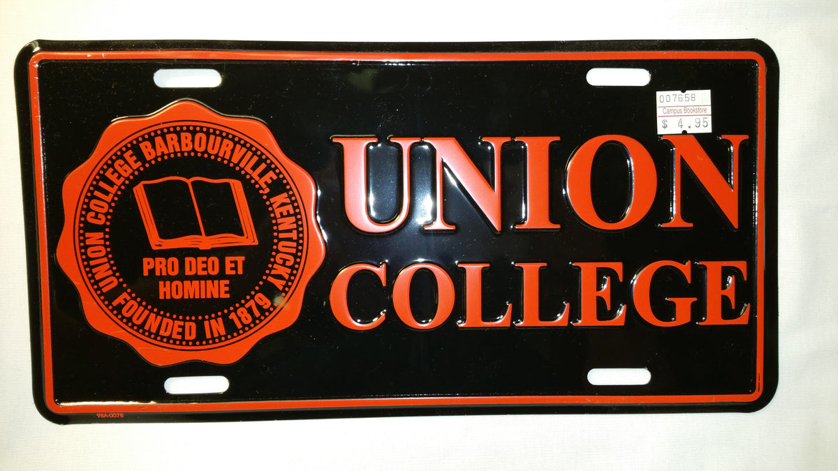 Black UC License Plate W/Seal – Union Commonwealth University